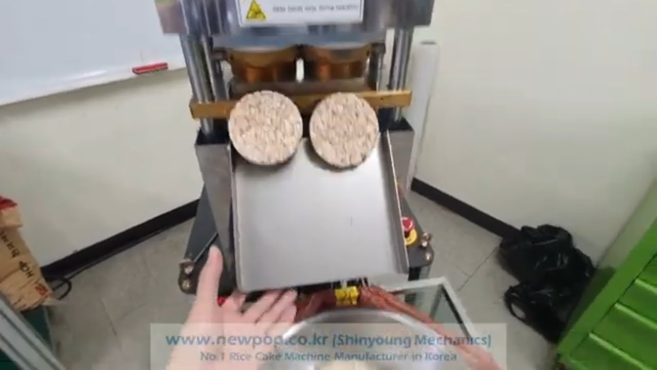 Rice cake machine test with 100% Buckwheat - YouTube