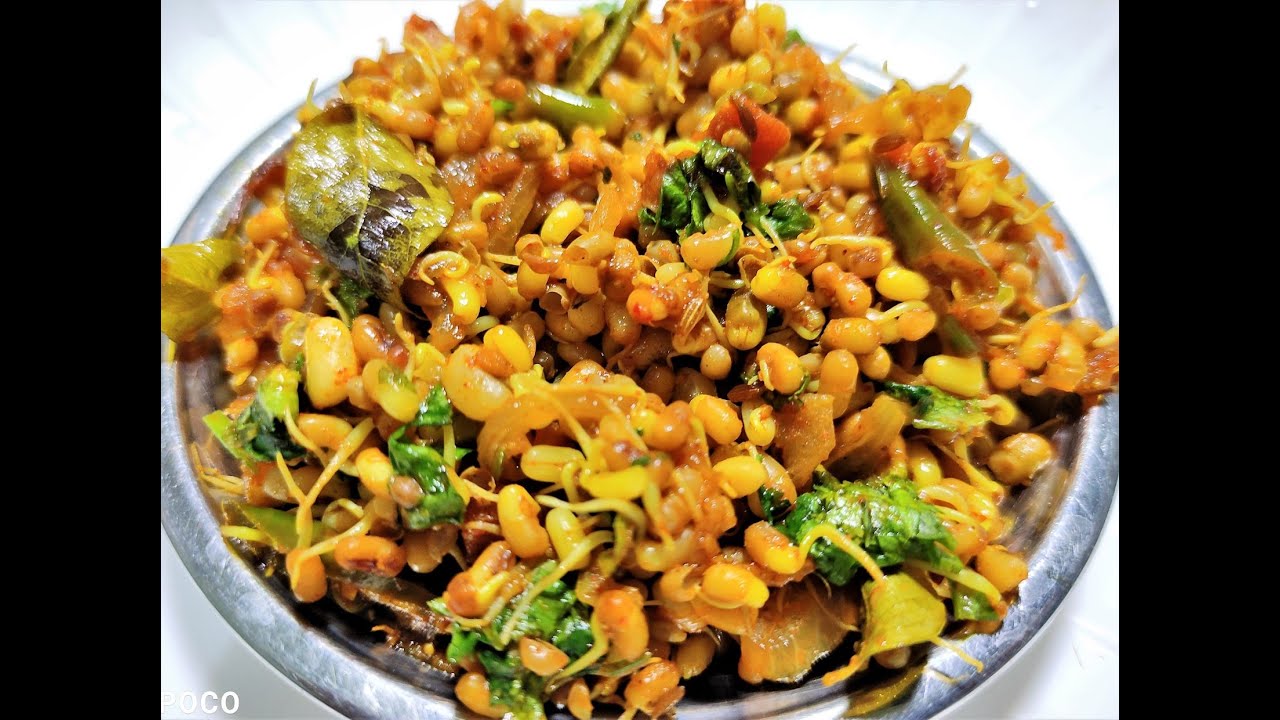 Sprouted Moong Dal Recipe | Moong Dal Sabzi | Moong Dal Sprouts - YouTube