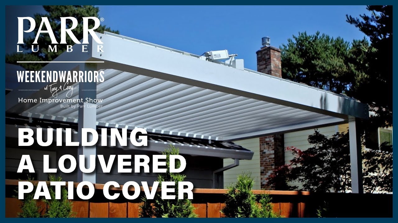Build a Louvered Patio Cover DIY Outdoor Project 2022 - YouTube