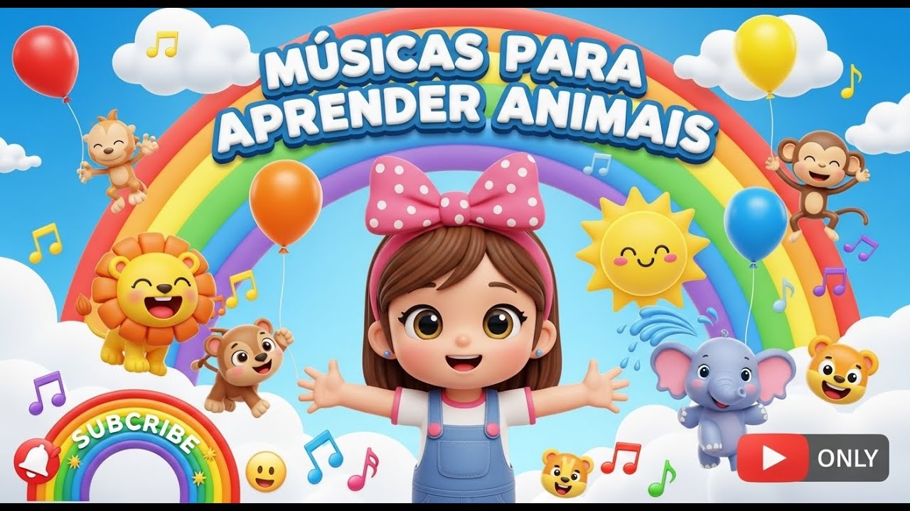 MÚSICA INFANTIL ANIMADA EDUCATIVA PARA DANÇAR COM INTERAÇÃO INFANTIL ...