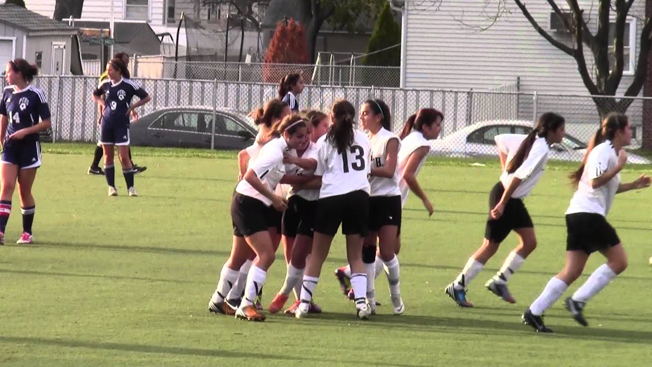 Victoria Barris Kicks Hasbrouck Heights to Semi-Finals - YouTube