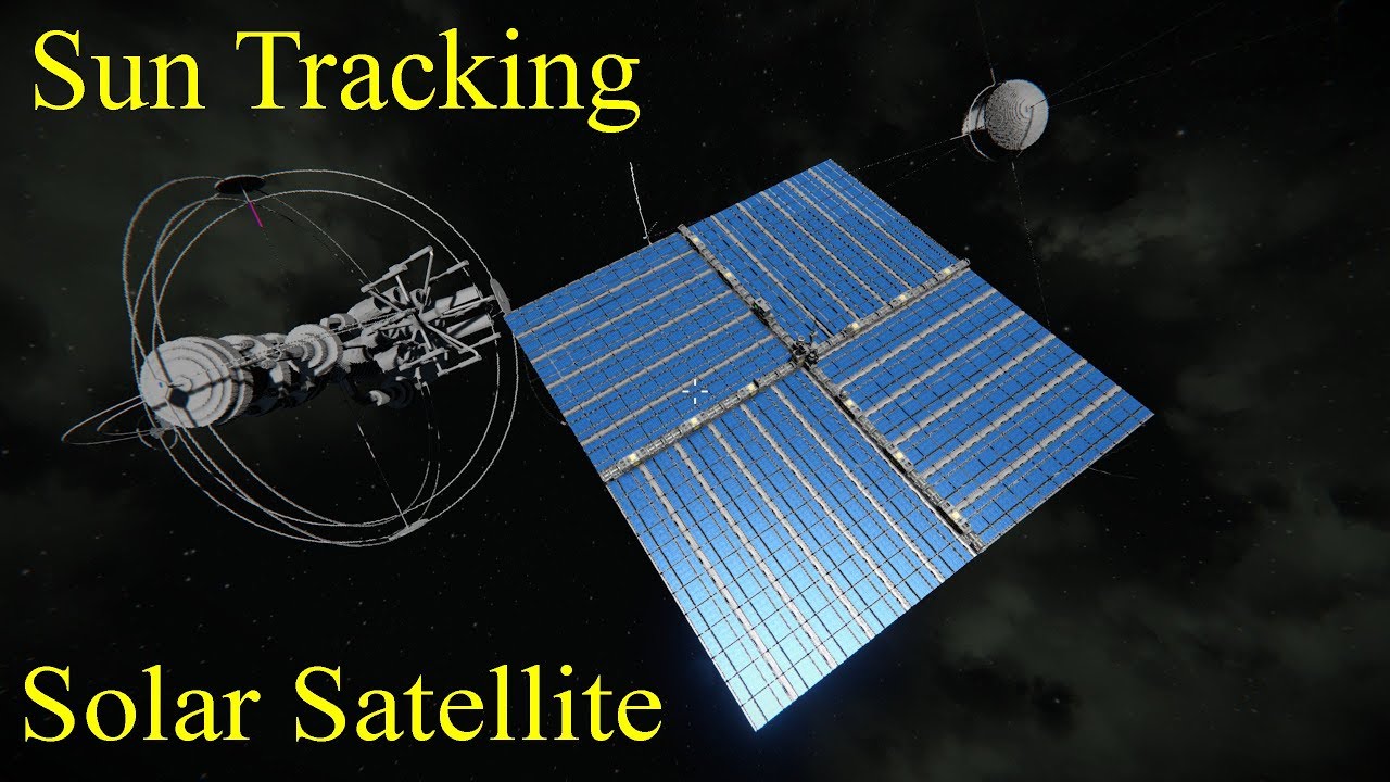 Sun Tracking Solar Satellite - Space Engineers - YouTube