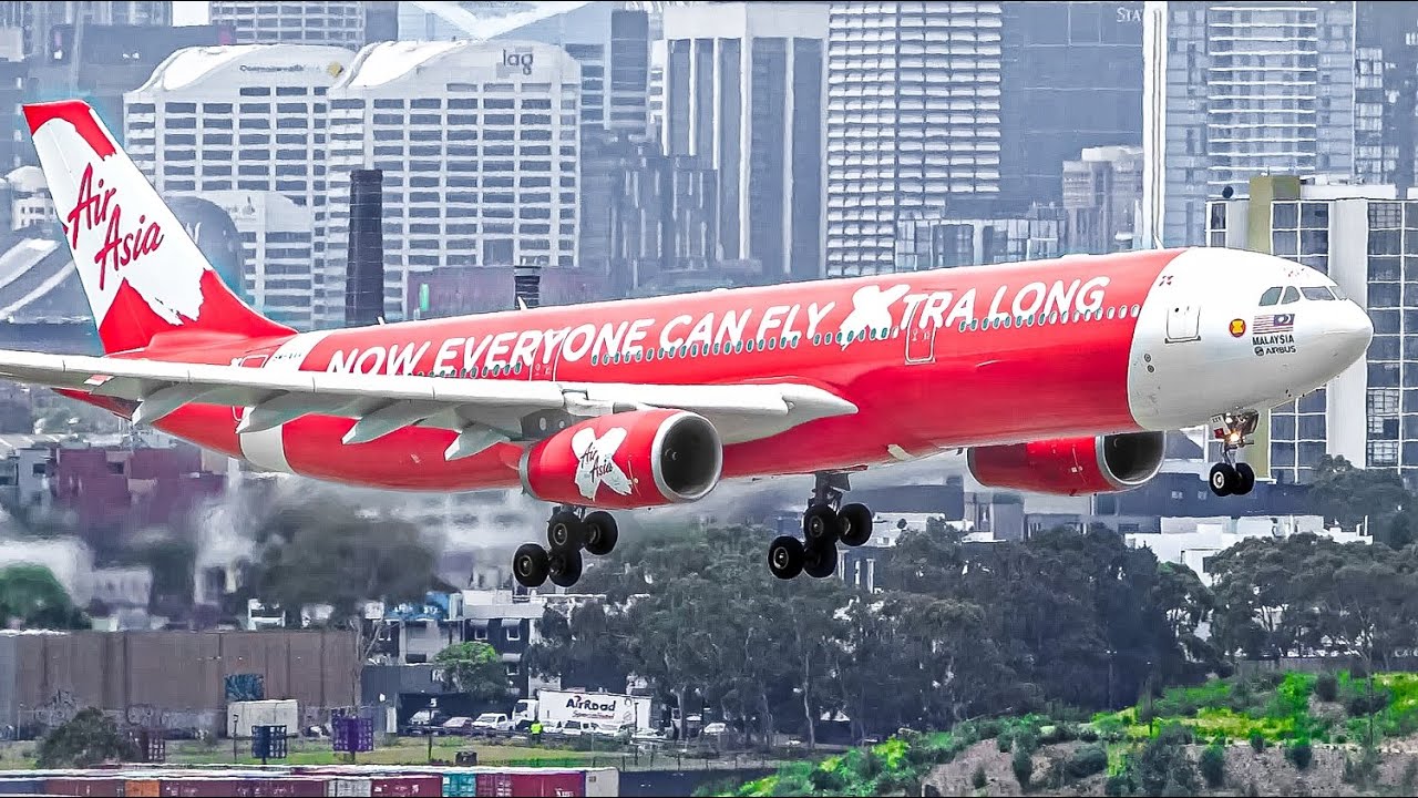 25 SMOOTH HEAVY AIRCRAFT LANDINGS | 747 MD11 A350 | Sydney Airport ...