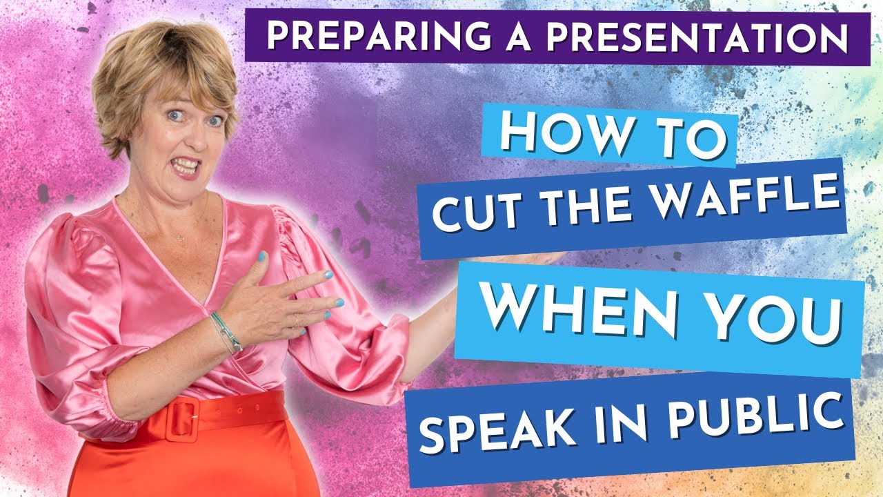 How to cut the waffle when you stand up and speak in public or ...