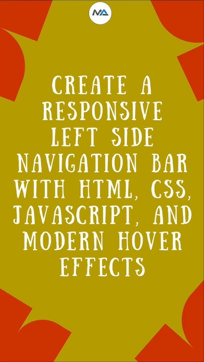 📱 Create a Responsive Left Side Navigation Menu in 60 Seconds! ⏱️ (HTML, CSS, JavaScript) # ...
