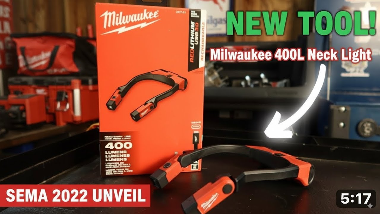 New Tool! Milwaukee Neck Light Lets You Work Hands-free! - YouTube