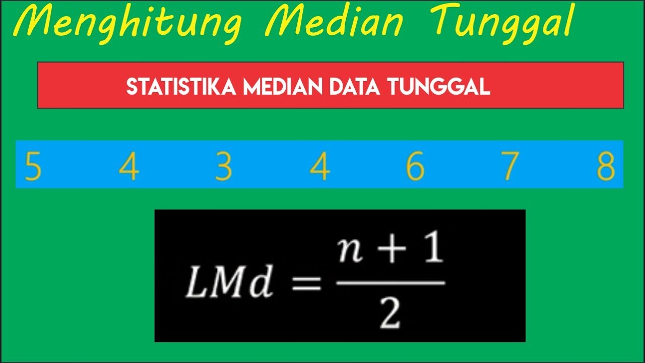 Menghitung Median Data Tunggal - YouTube