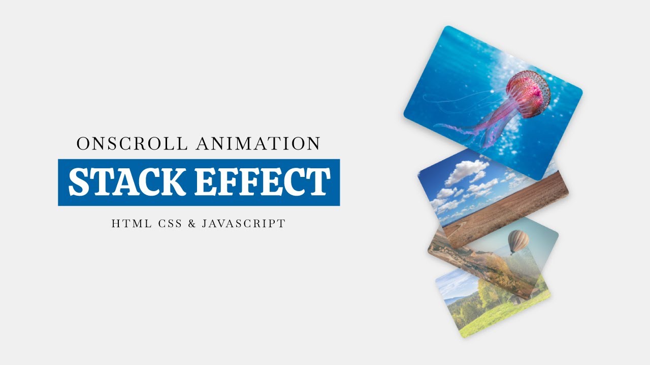 Image Stack Animation on Page Scroll - YouTube