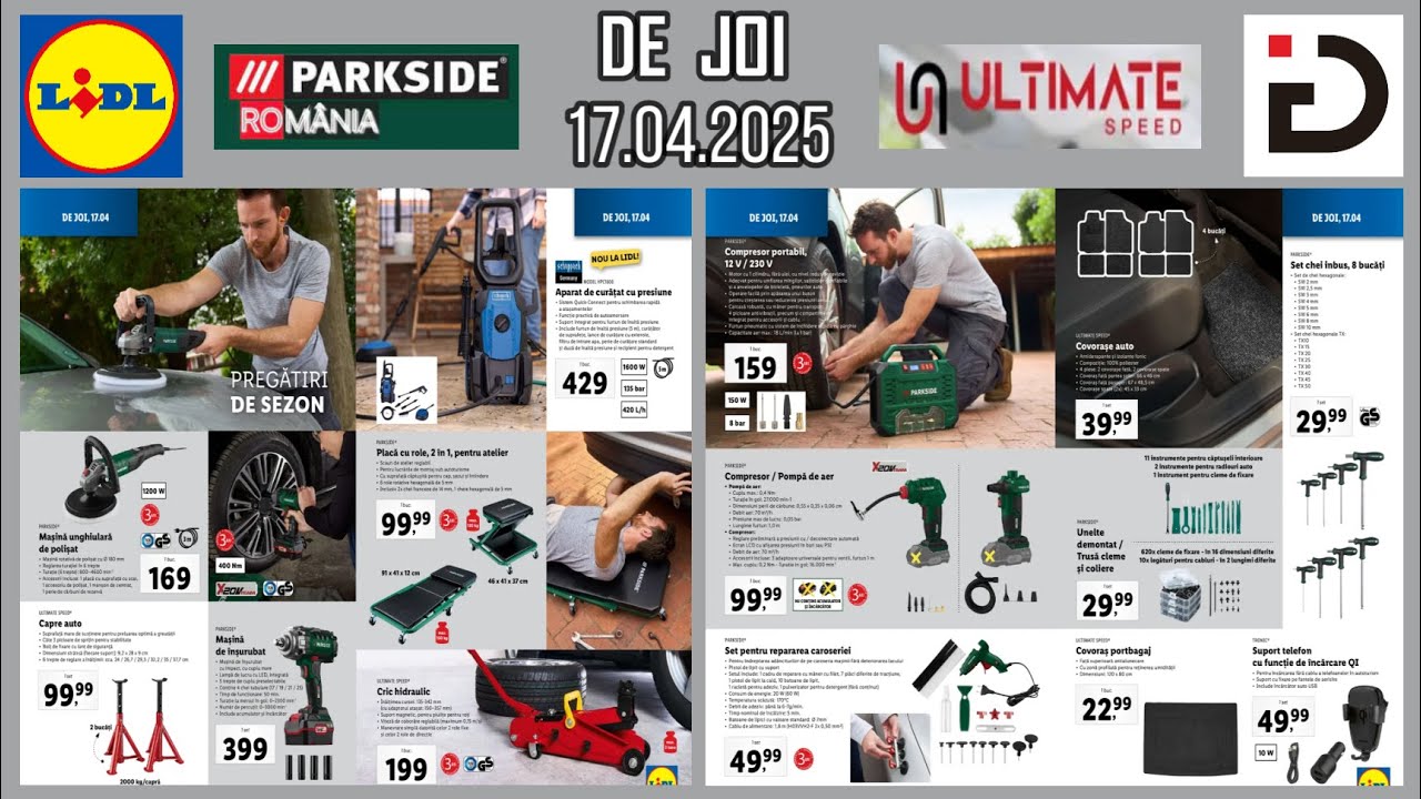 PARKSIDE® ROMANIA & ULTIMATE SPEED | DE JOI 17.04.2025 | LIDL - YouTube
