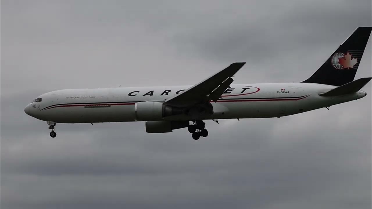 成田ひこうきの丘 Cargojet Airways B767-323 - YouTube