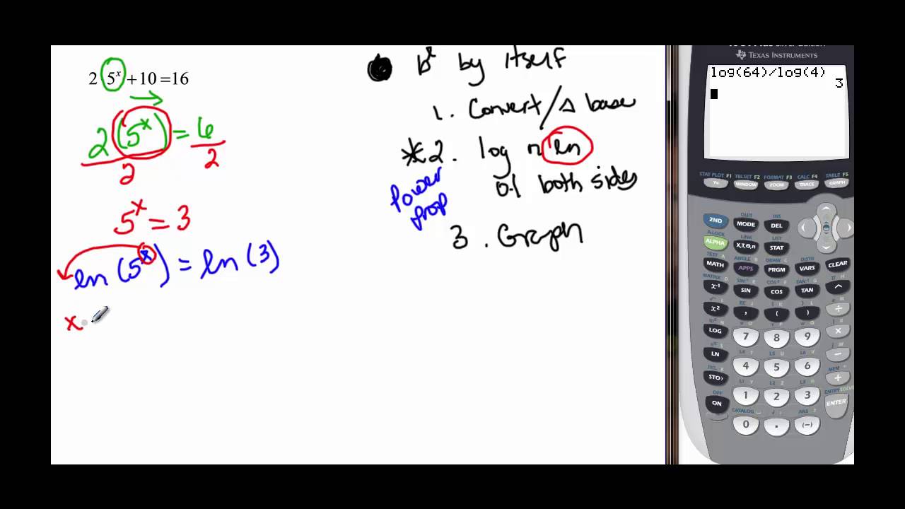 110-39 Solving Logs and Exponentials Part 4 of 4 - YouTube