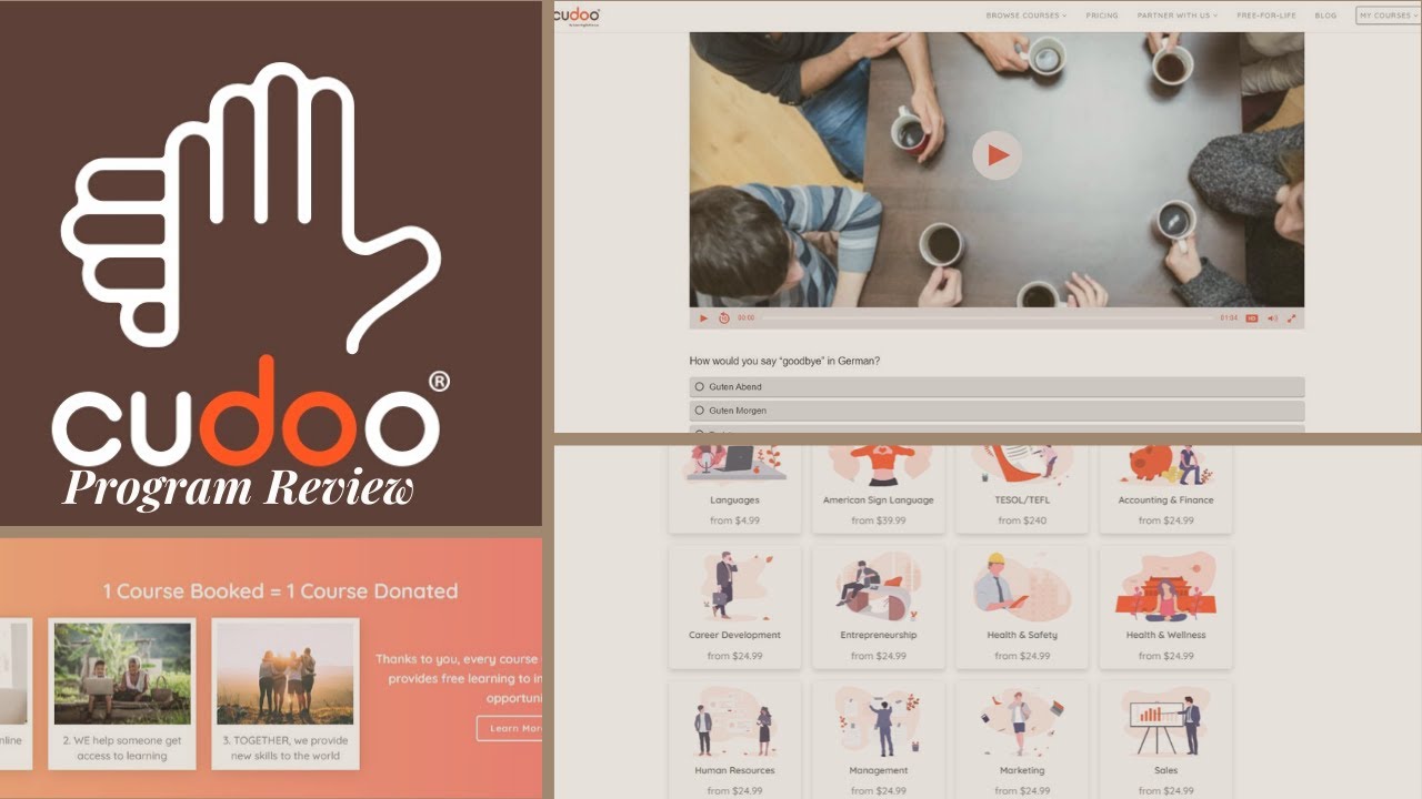 Cudoo Online Learning Review and Language Course Preview - YouTube