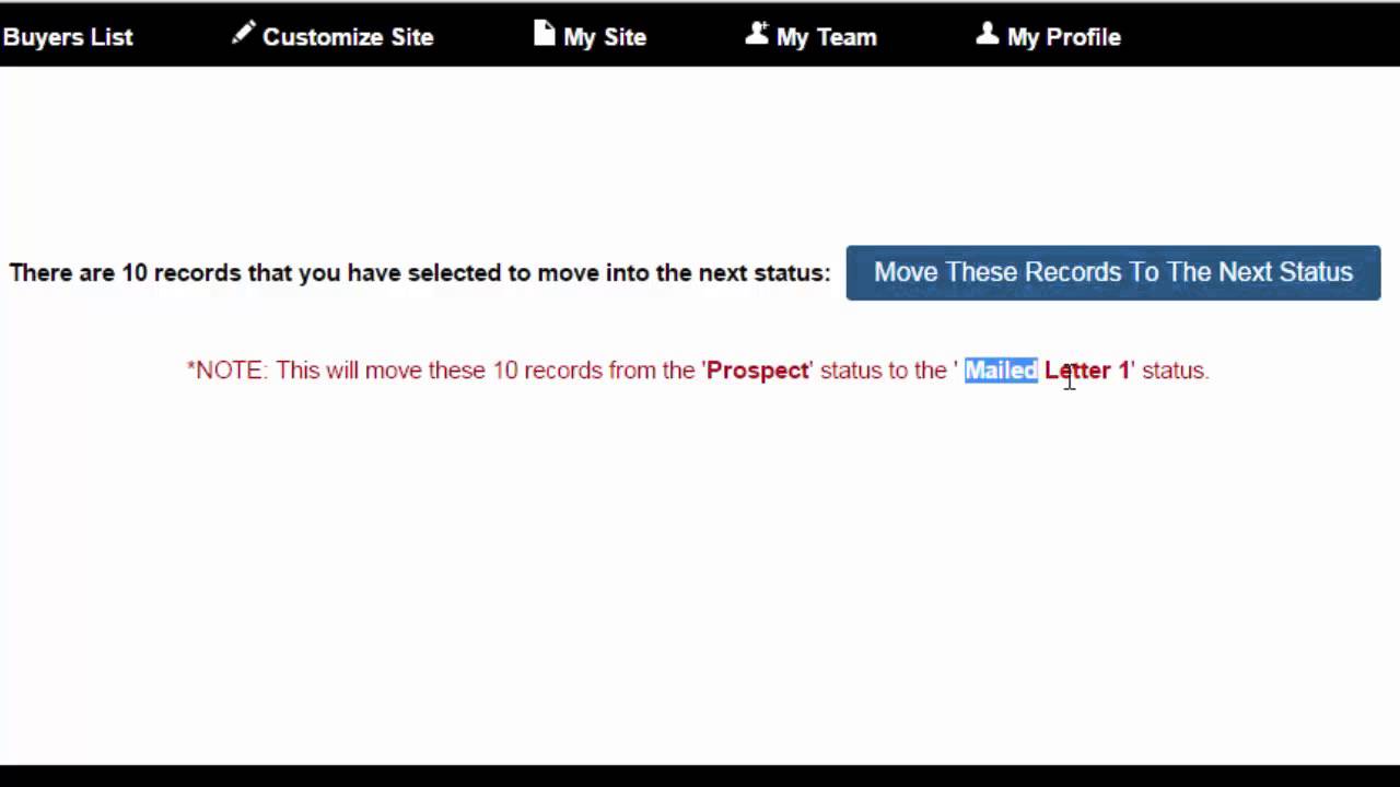 How to update your records in the system after a mailing - YouTube