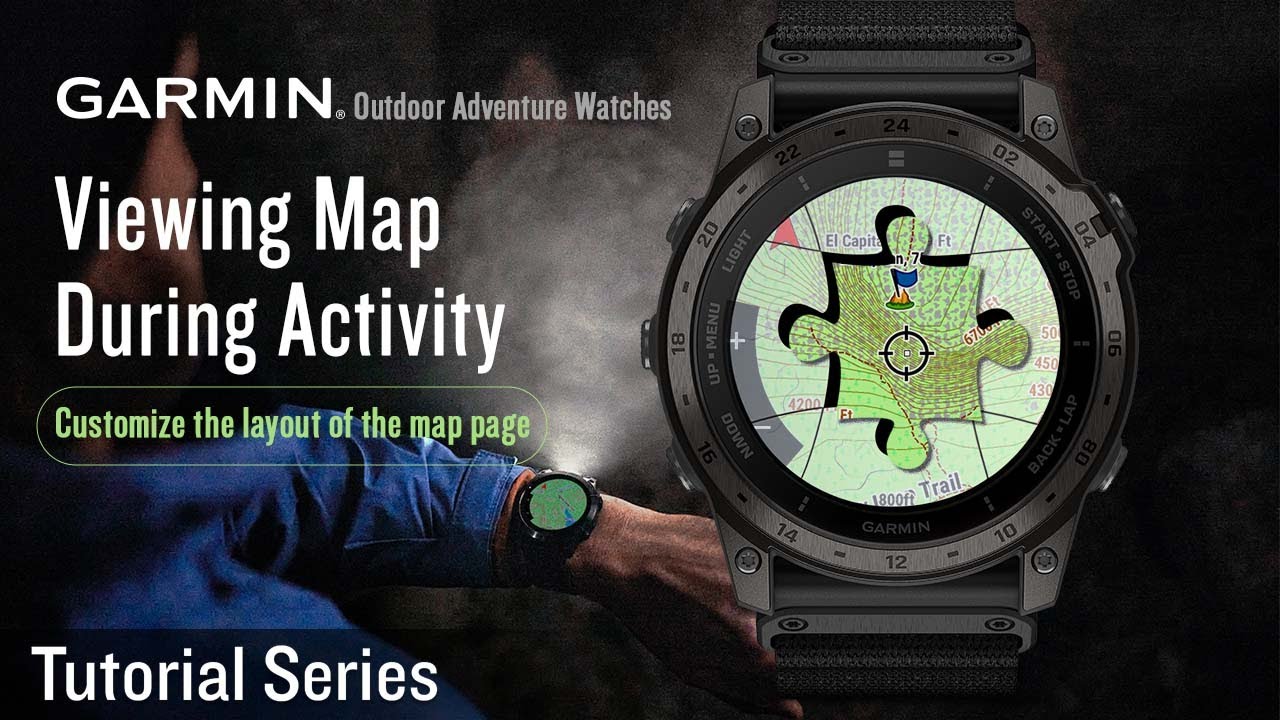 Tutorial – Garmin Outdoor Adventure Watches: Viewing Map During Activity - YouTube