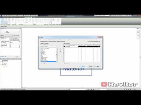 Revit: Como desplegar la información de materiales en etiquetas (tags)