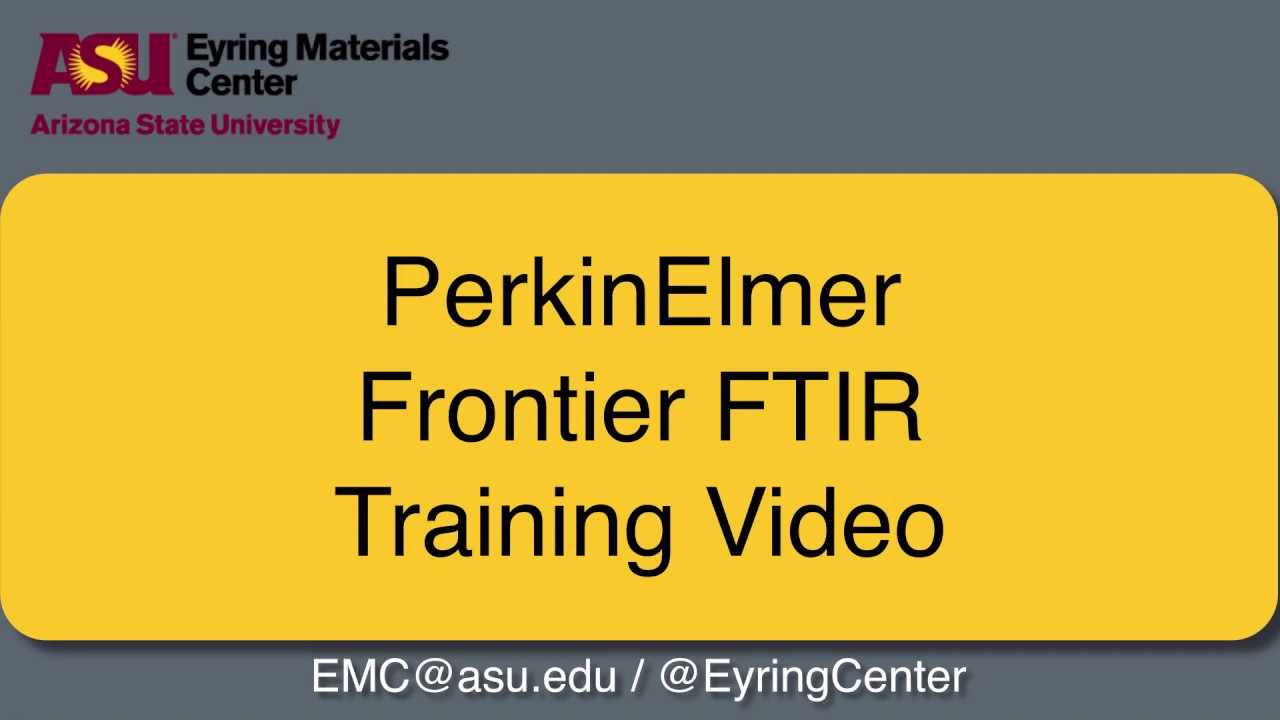 PerkinElmer Frontier FTIR training video - YouTube