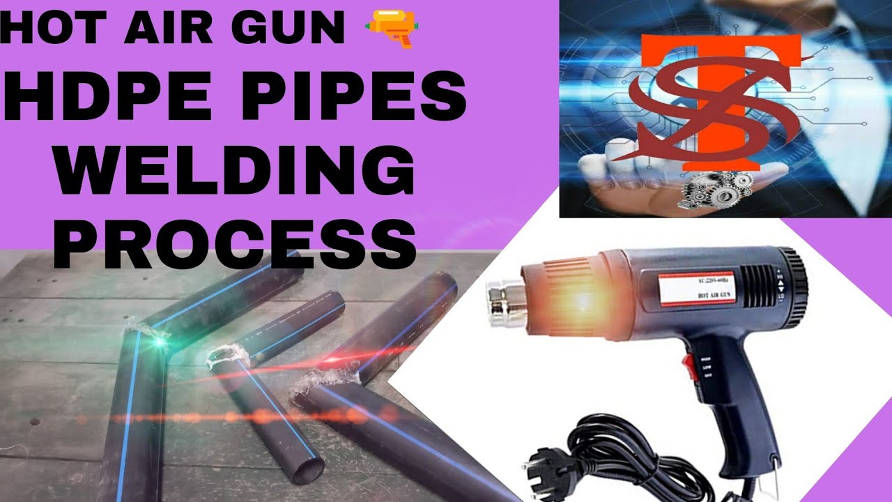 #HOT AIR GUN WELDING PROCESS OF HDPE PIPE #HOW TO DO WELDING ON HDPE ...
