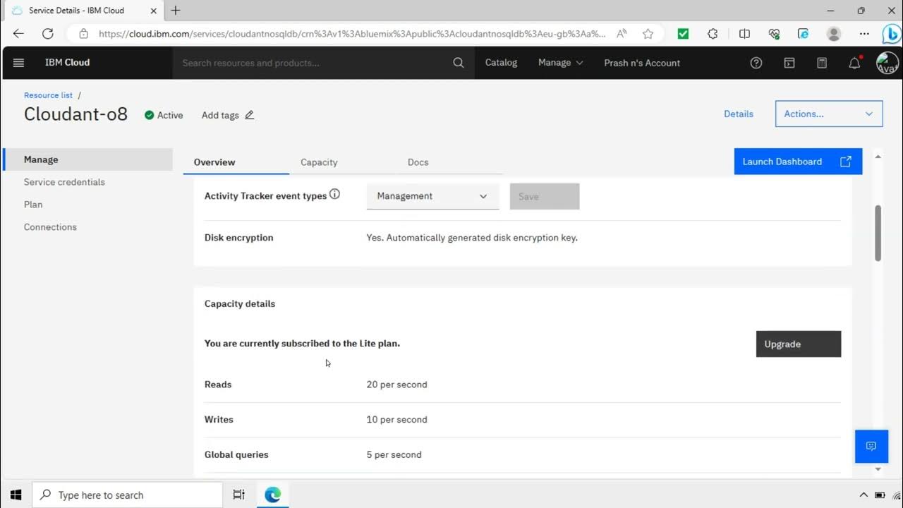 Provision Cloudant Database in IBM Cloud - YouTube