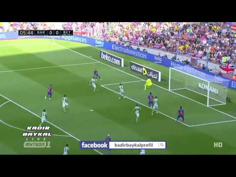 Barcelona 6-2 RealBetis (MESSİ,Arda Turan, Suarez)