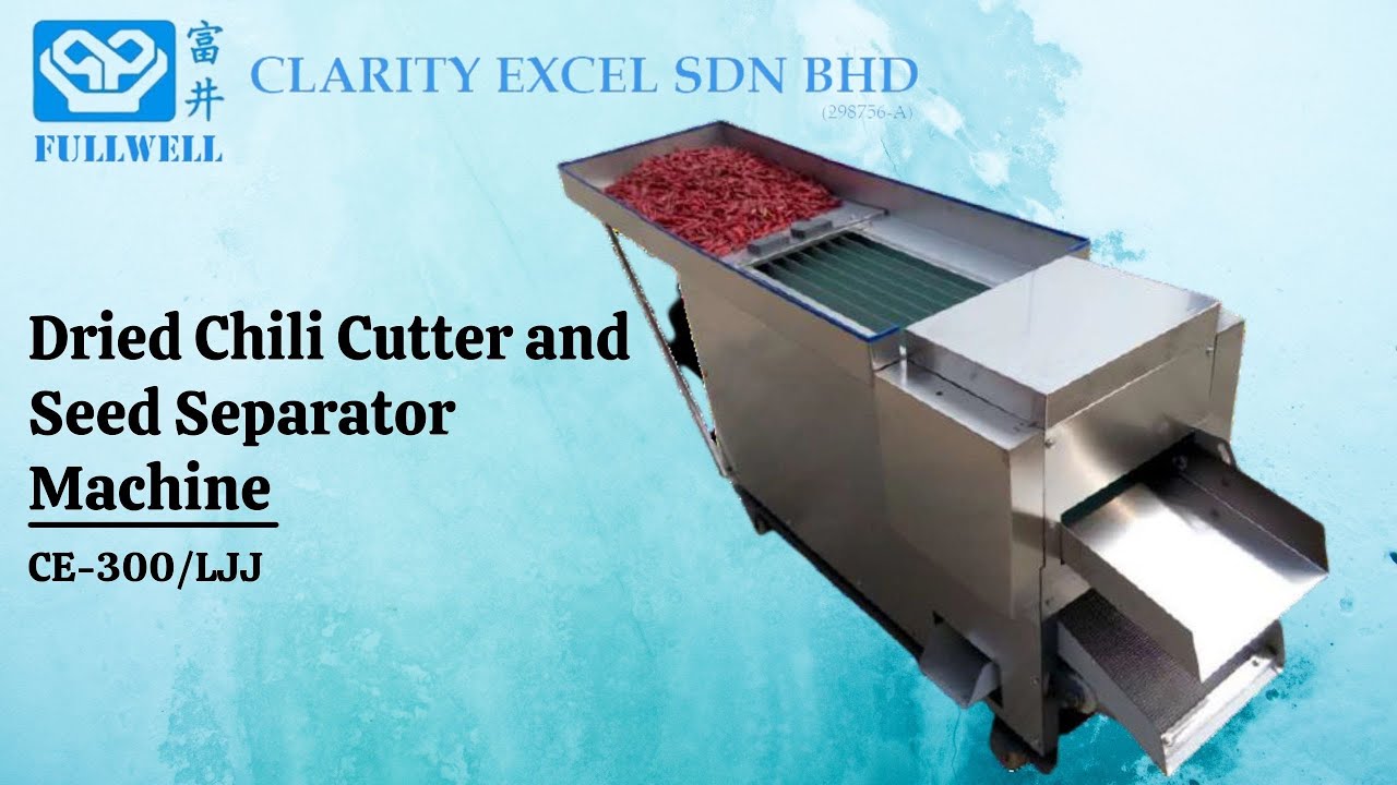 Dried Chili Cutter and Seed Separator Machine - YouTube