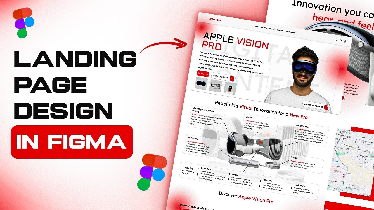 Landing Page | Designing Landing Page Website Design In Figma - YouTube