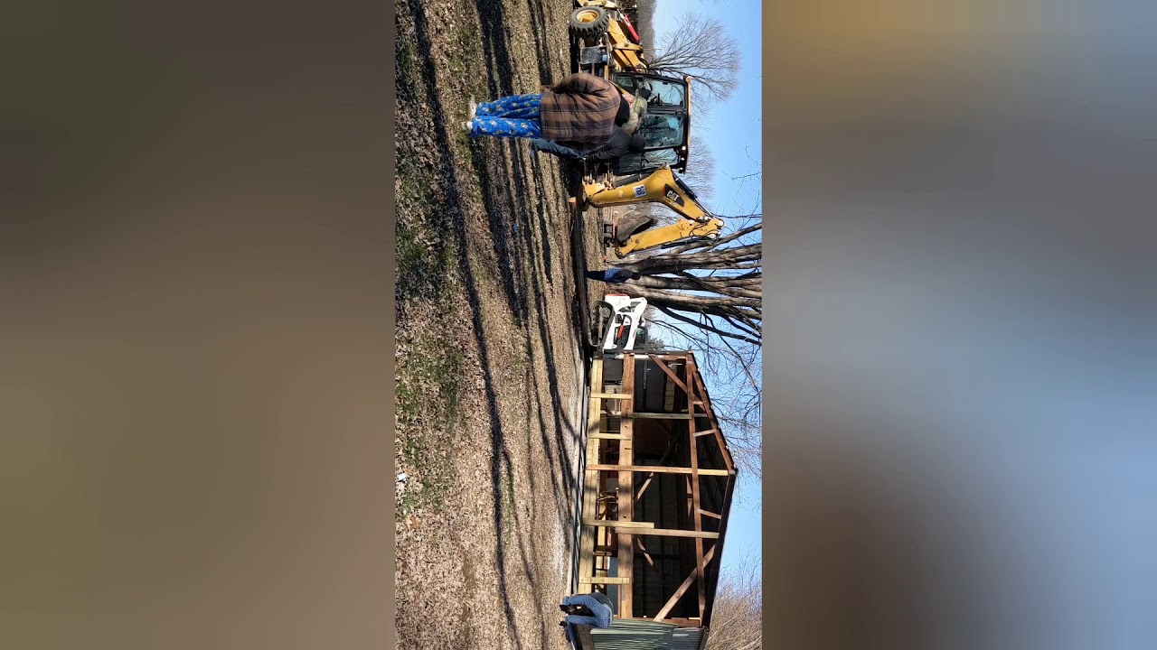 How to move a pole barn. - YouTube