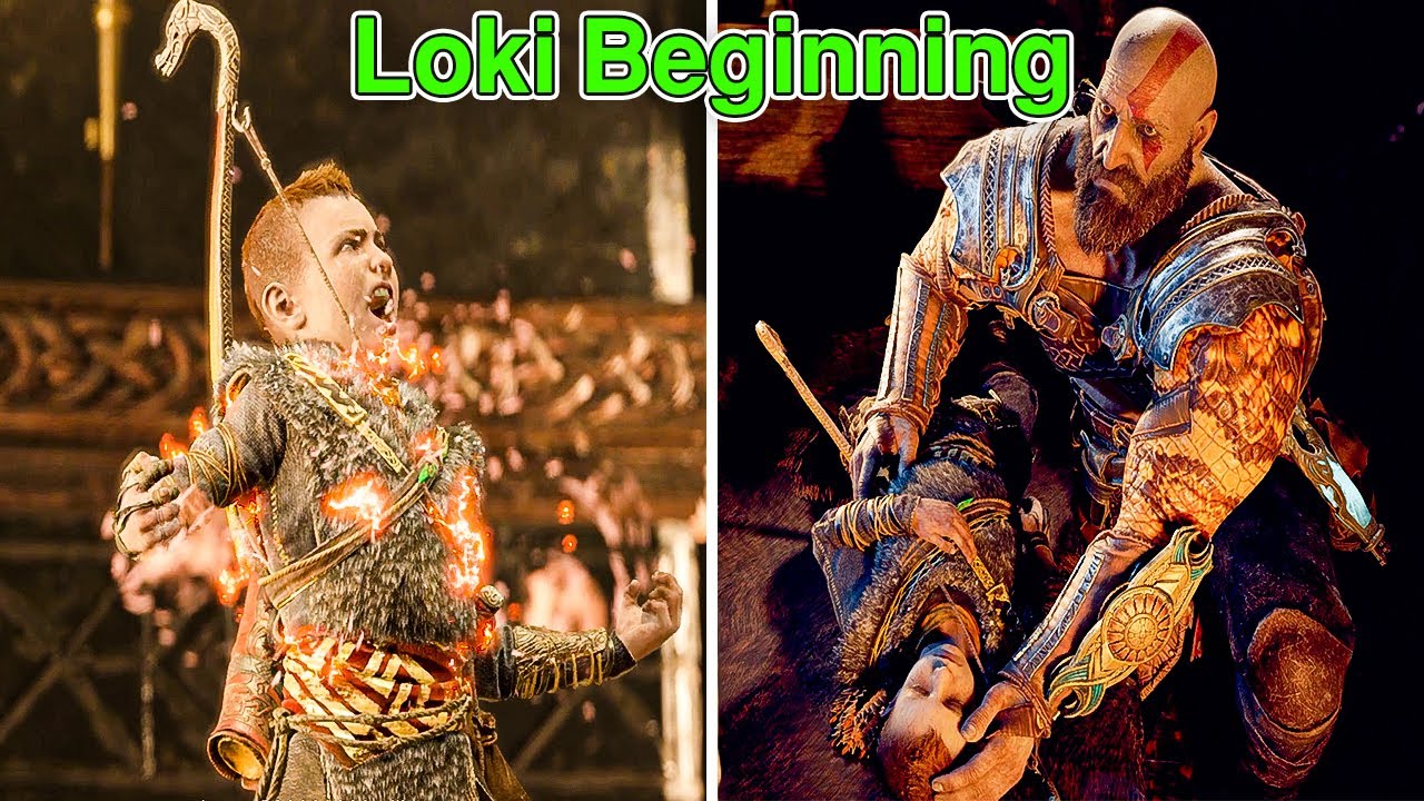 Atreus RAGE ( LOKI BEGINING ) Cinematic Scene - YouTube