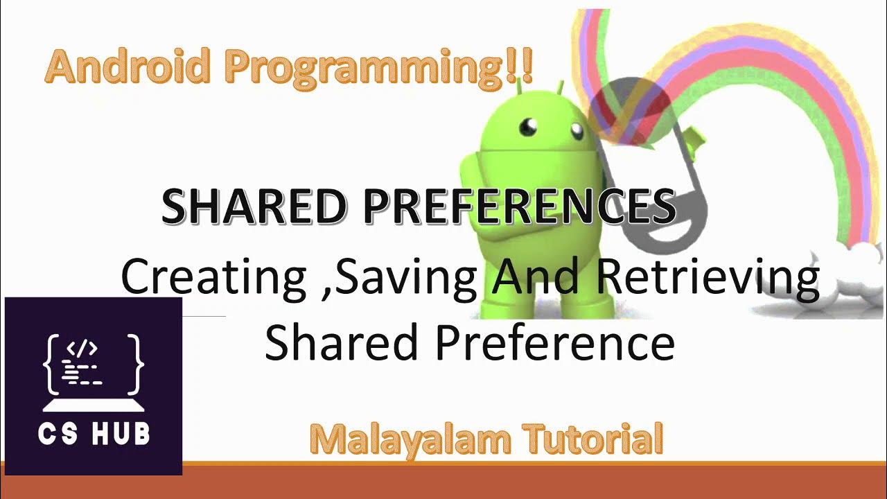 SHARED PREFERENCES | Creating ,Saving And Retrieving Shared Preference |Preference Framework ...