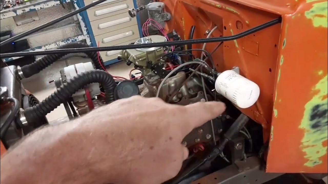 Holley Sniper kit on Flathead v8 - YouTube