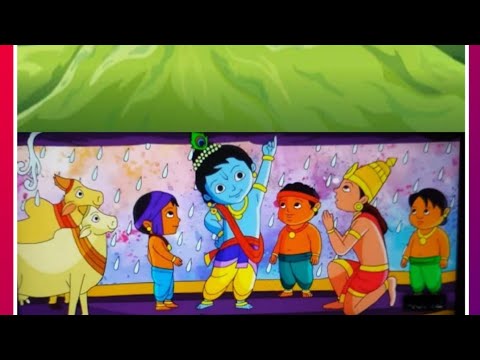How to draw krishna / Govardhan puja drawing / how to draw krishna ...