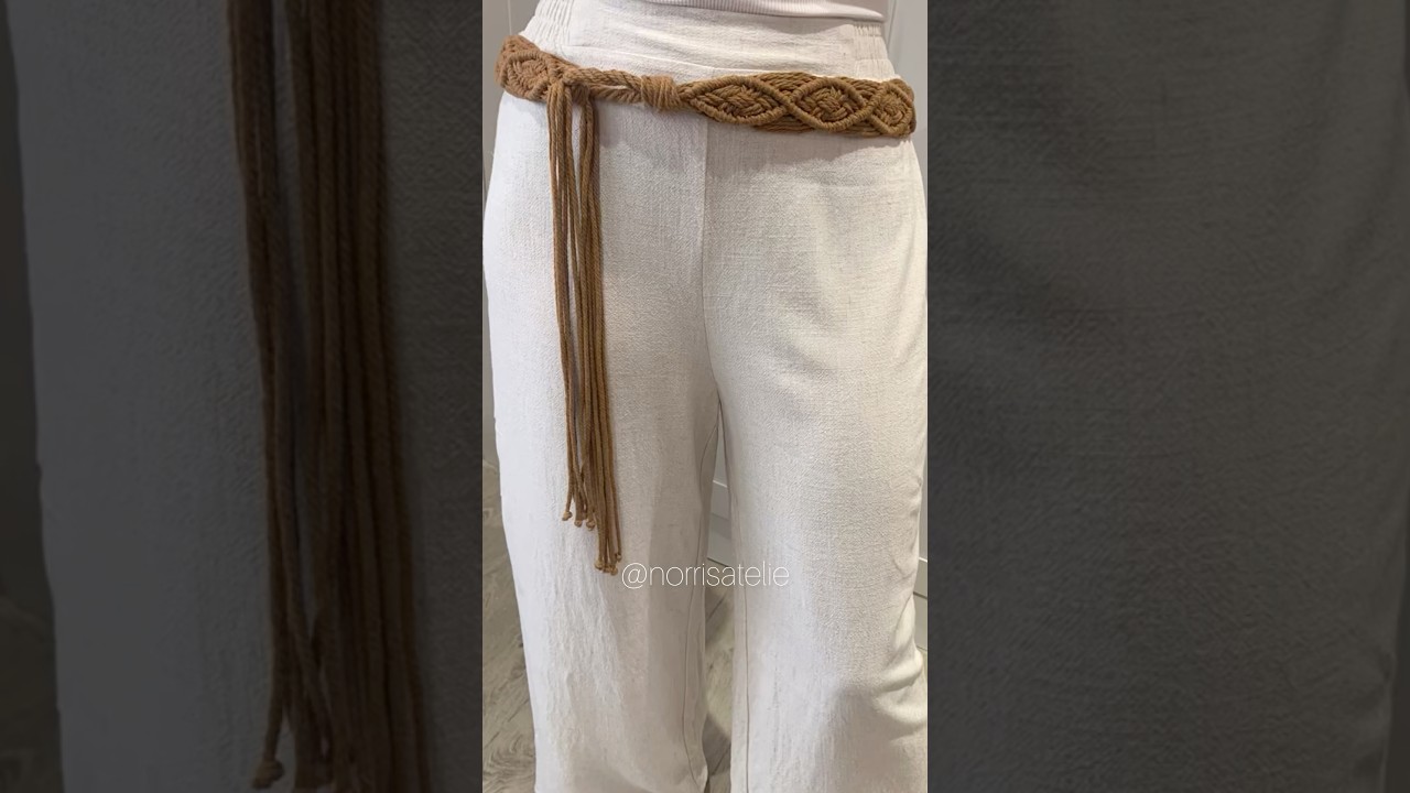 Diy Macrame : Cinto Macramê #macrame#handmade#knot#artesanal#diy# ...