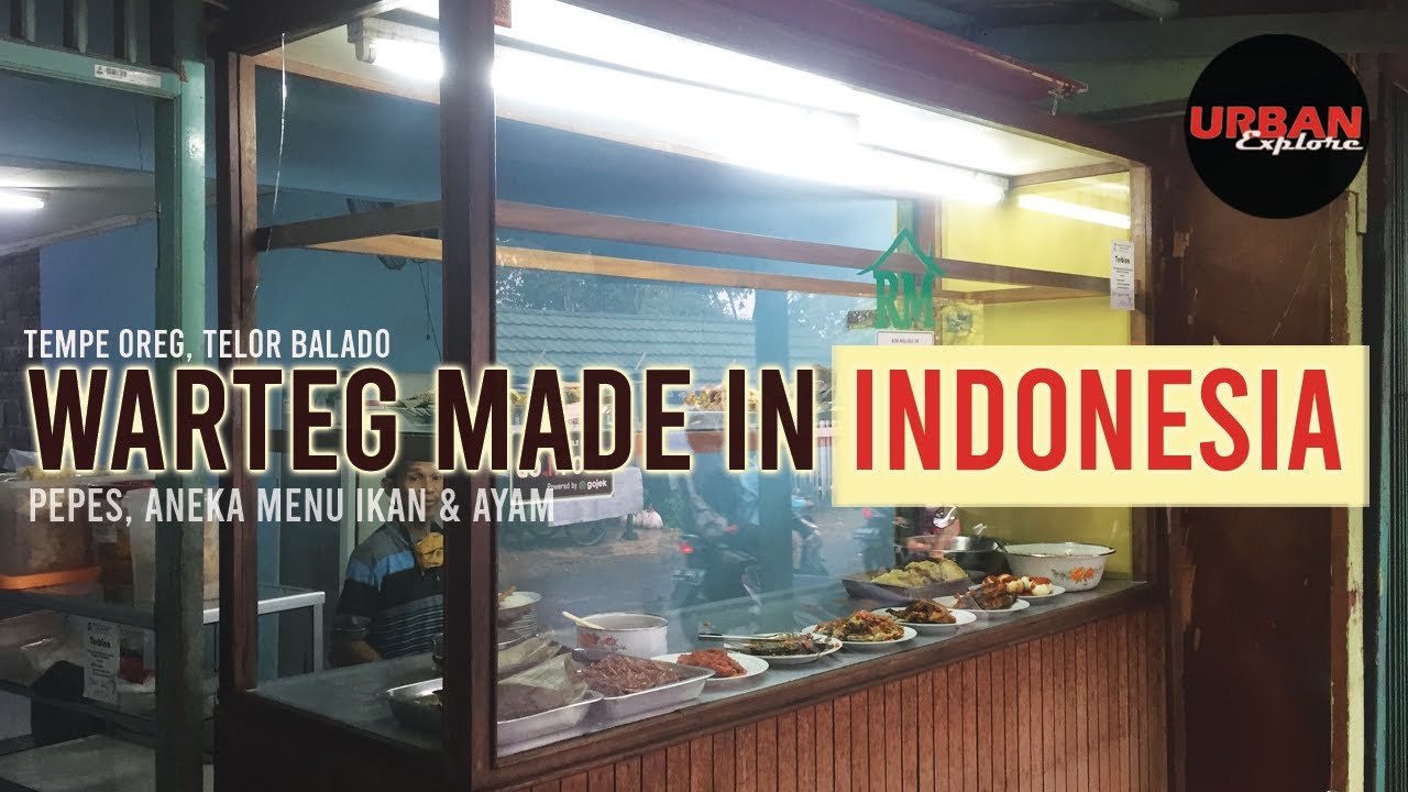 Warteg Made In Indonesia, Warteg Street Food Indonesian - YouTube