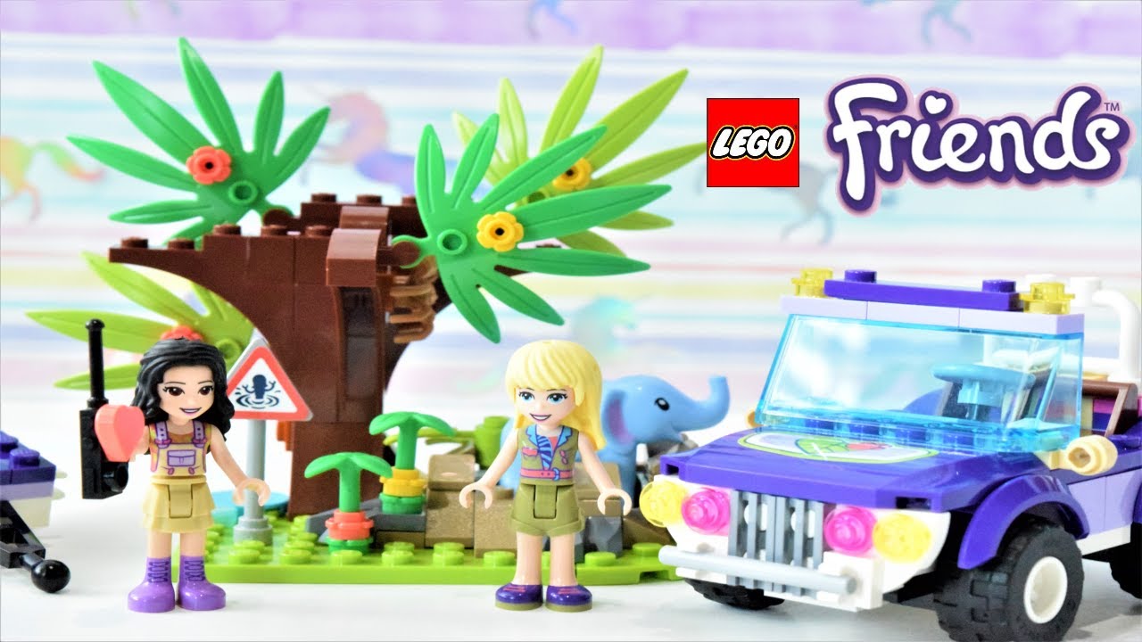 LEGO Friends Baby Elephant Jungle Rescue 41421 Unboxing and Speed Build ...
