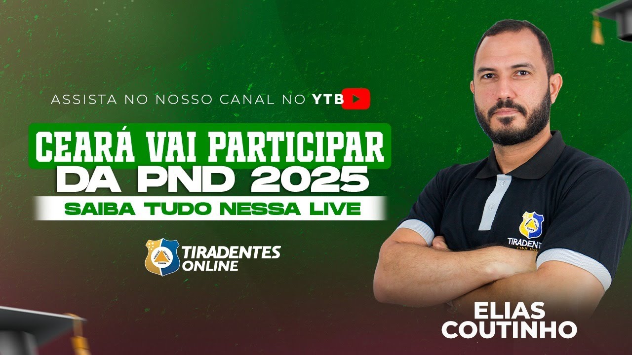 CEARÁ VAI PARTICIPAR DA PND 2025? SAIBA TUDO NESSA LIVE | COM ELIAS ...