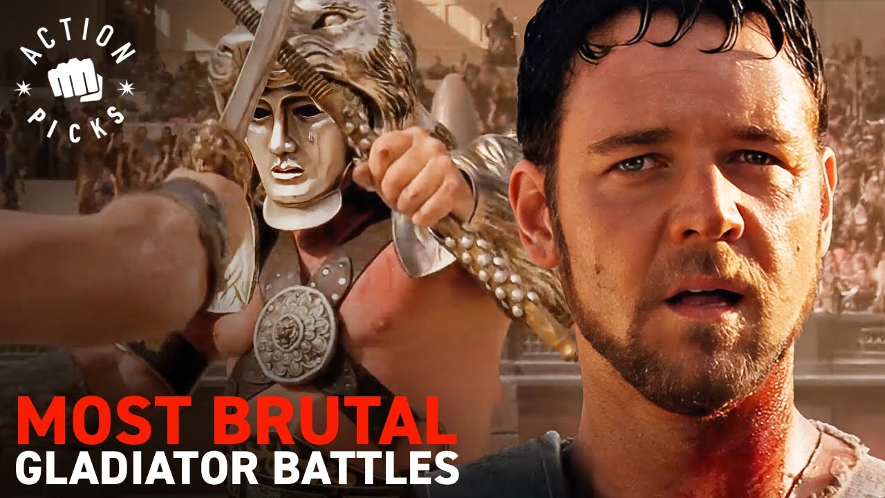 4 Brutal Gladiator Battles - YouTube