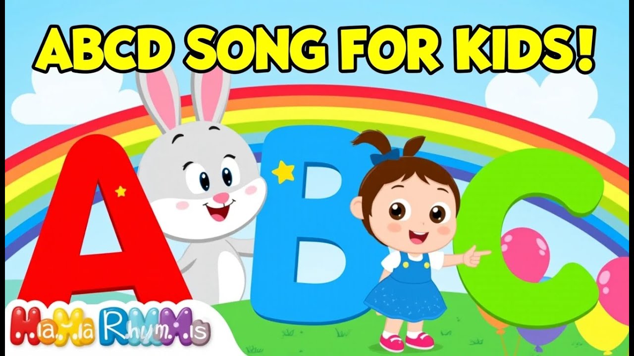 ABCD Poem for Kids | A to Z Learning Song | HaHa Rhymes Official - YouTube