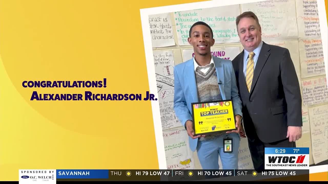 WTOC Top Teacher: Alexander Richardson Jr. - YouTube