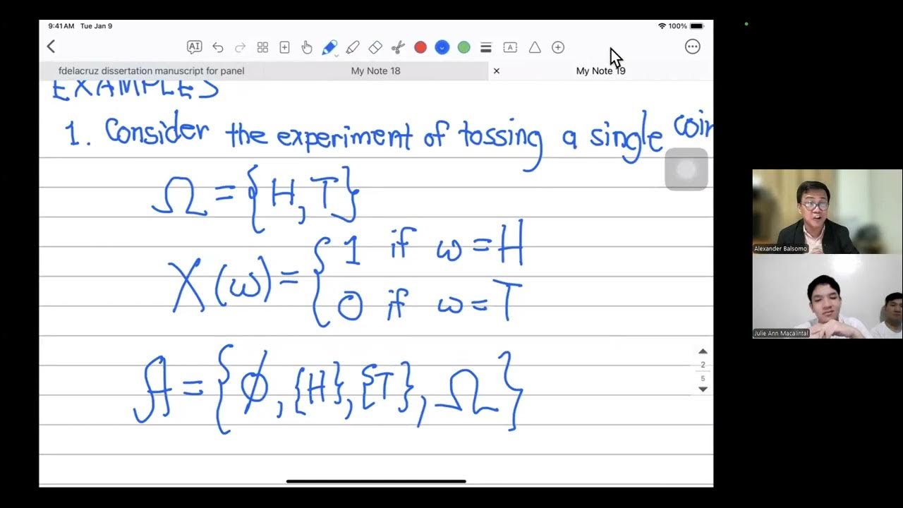 Probability #1: INTRODUCTION & RANDOM VARIABLES | Dean Alex Balsomo | 15 y/o Joshua Thomas ...