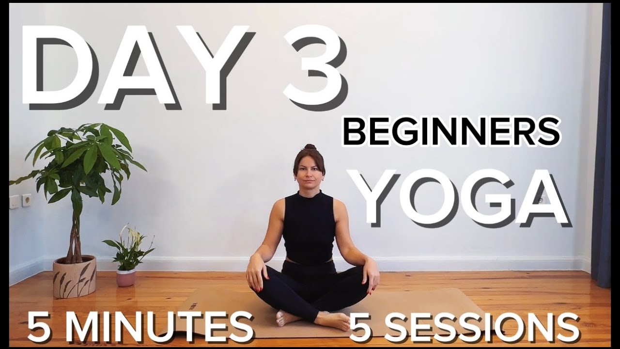 5 Minutes Quick Yoga Session for Total Beginners - YouTube