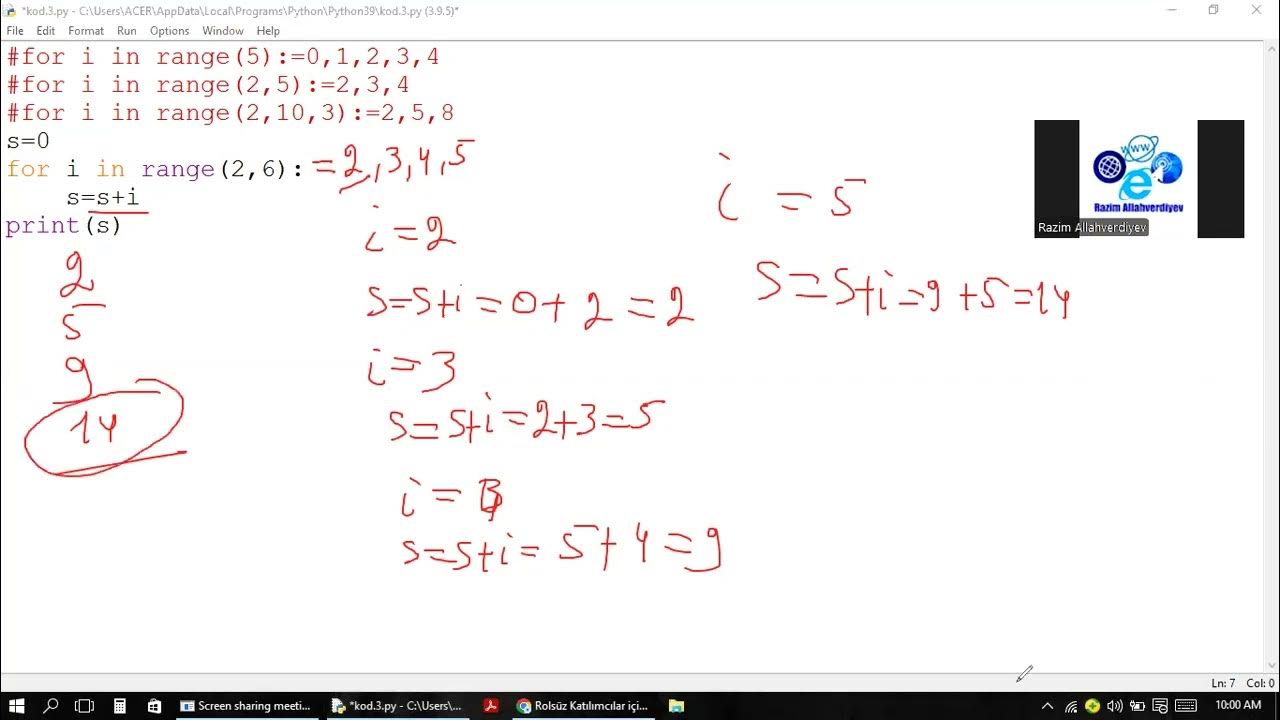 Pythonda for operatoru - YouTube