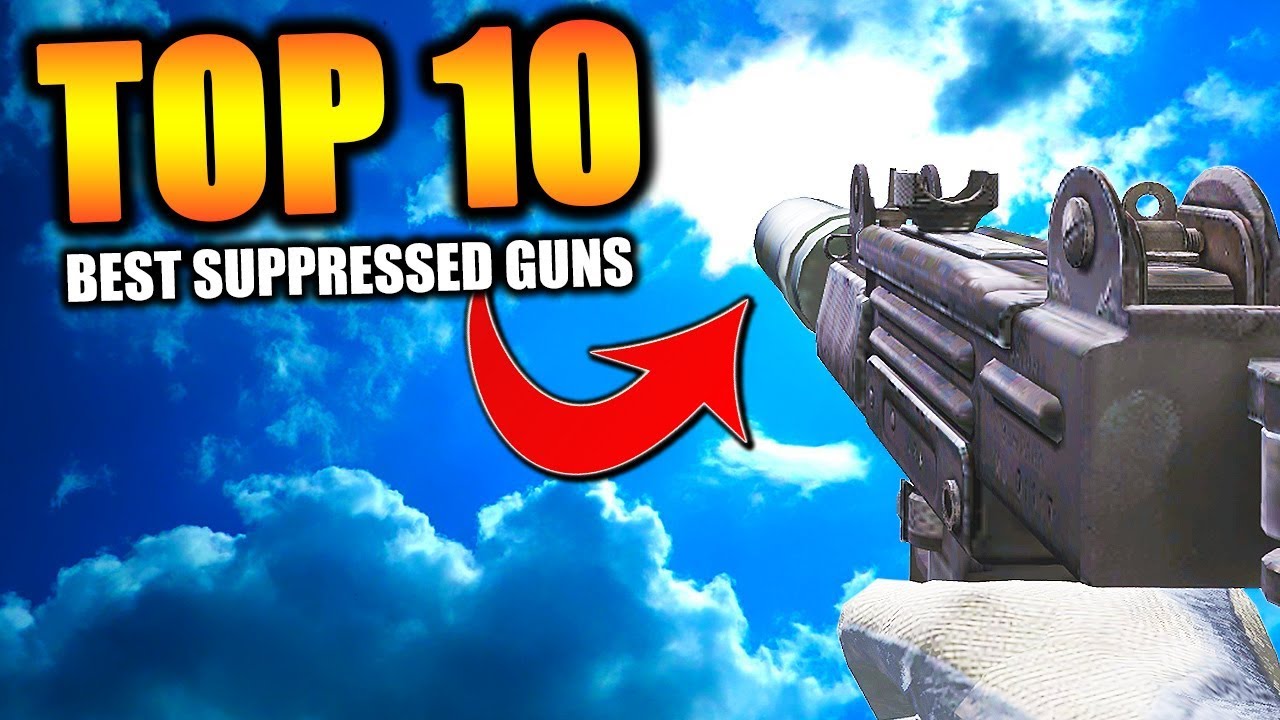 Top 10 "BEST SUPPRESSED GUNS" in COD HISTORY | Chaos - YouTube