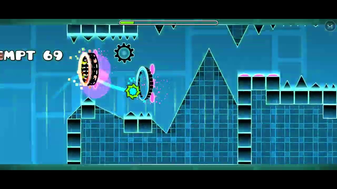 cuando dos niveles de geometry dash - YouTube