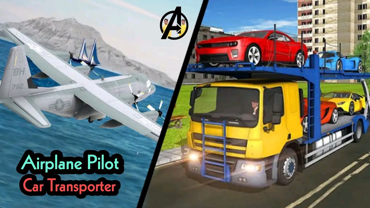 Airplane pilot car transporter 3D Game: Android mobile game. # ...