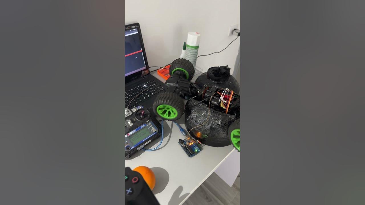 ROS2 car controlled by Joystick #engineering - YouTube