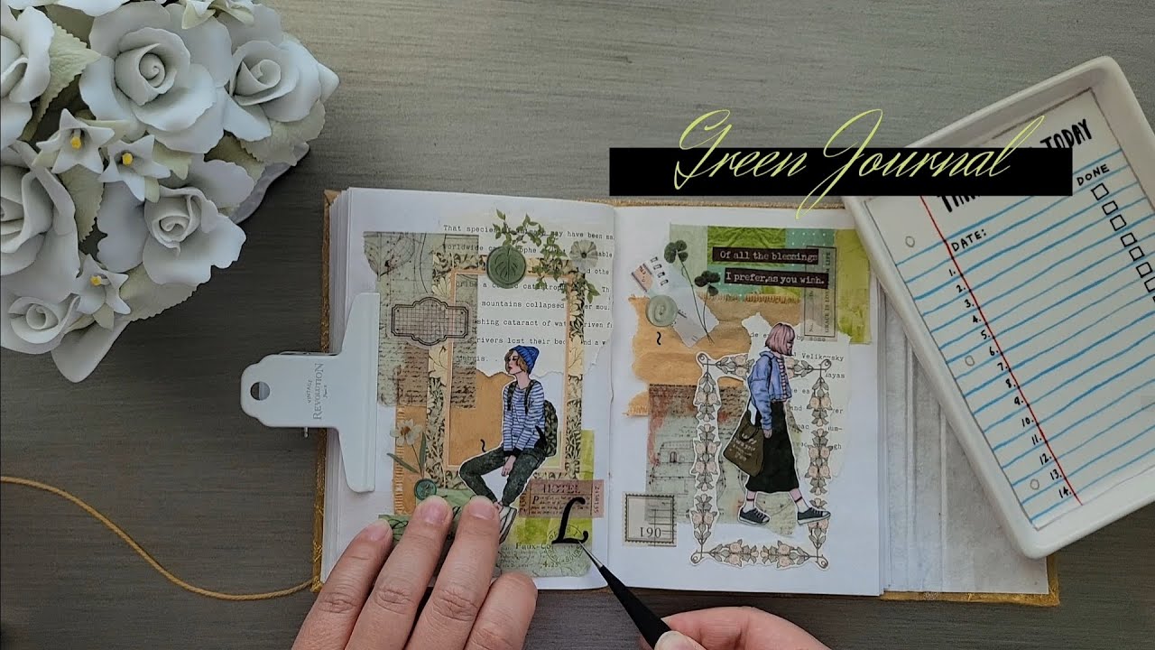Green Journal #asmr #satisfying #aesthetic #relaxing #vintage #green # ...