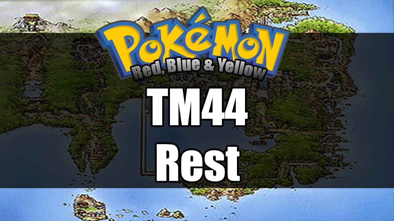 Pokemon Red/Blue/Yellow - Where to get TM44 Rest - YouTube