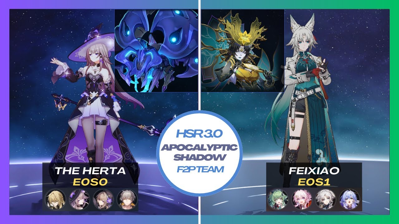 HSR 3.0 Apocalyptic Shadow Difficulty - 4 - The Herta E0S0 and Feixiao ...