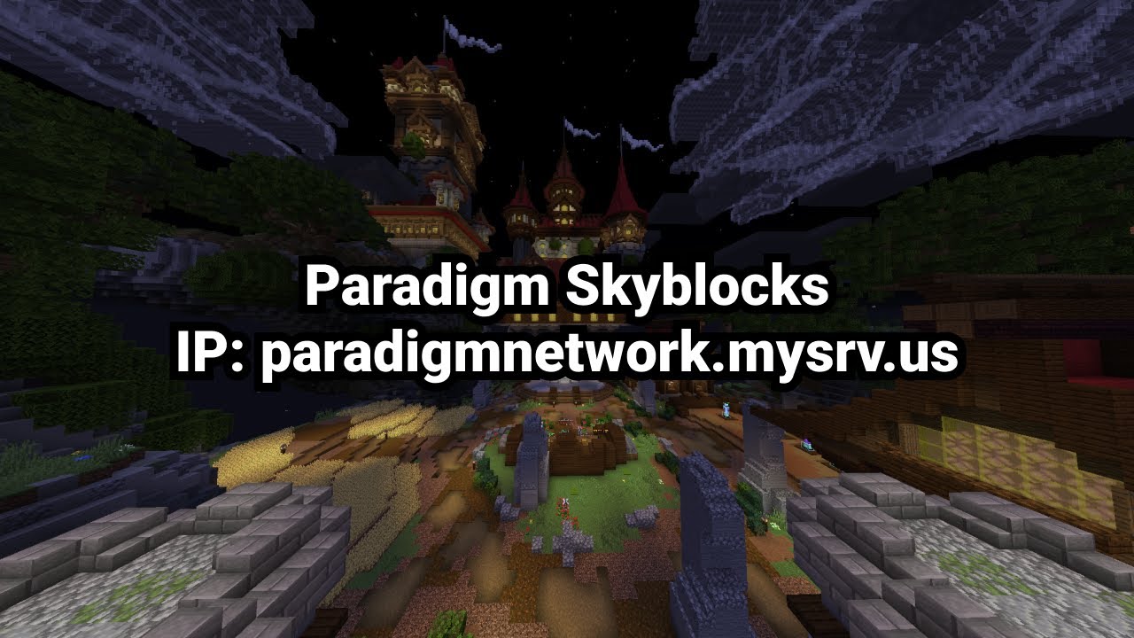 Paradigm Skyblocks - Minecraft Skyblock Server - YouTube