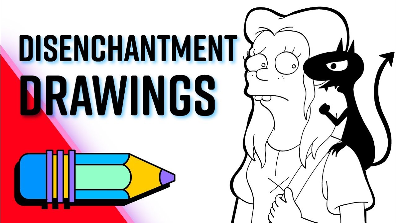 Draw Luci, Princess Bean and King Zog from Disenchantment | Speed ...