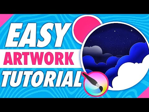 ANYBODY Can Draw This Night Sky | Beginner freindly Krita Digital Art ...